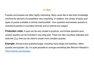 Interactive Content Types | PDF