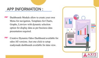 Interactive odoo dashboards for sales, CRM , Inventory, Invoice ...