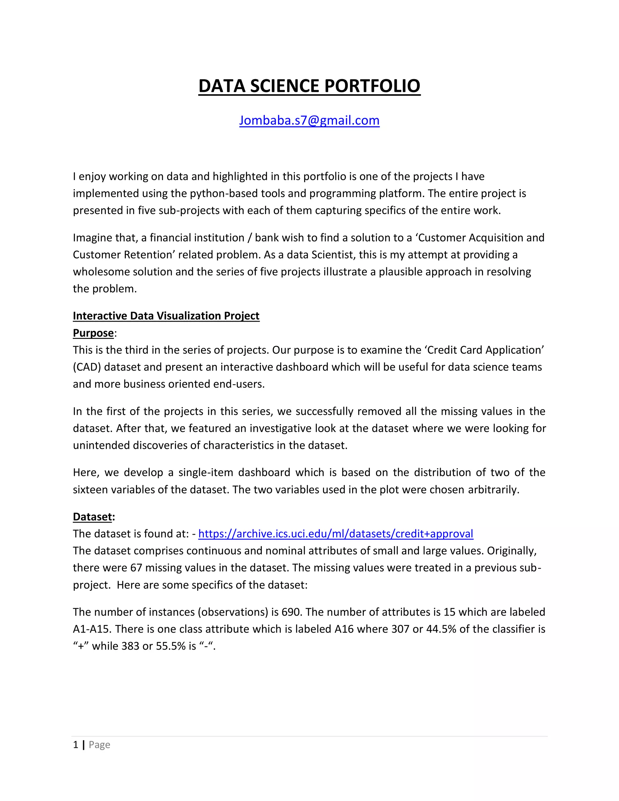 Interactive Data Visualization Project Pdf