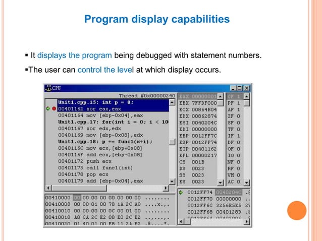 Interactive Debugging System Pptx Programming Languages Computing