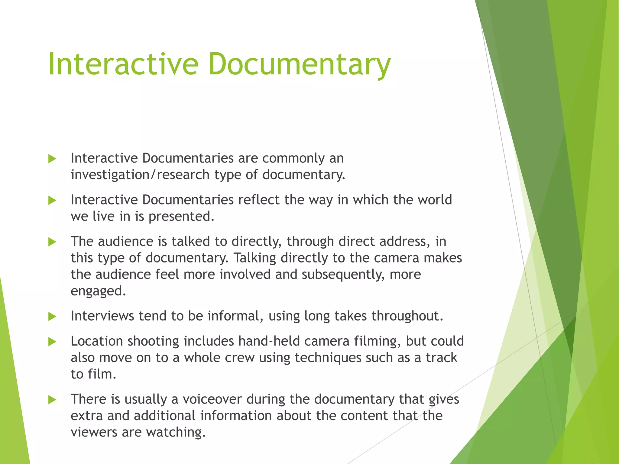 Interactive Documentaries | PPTX