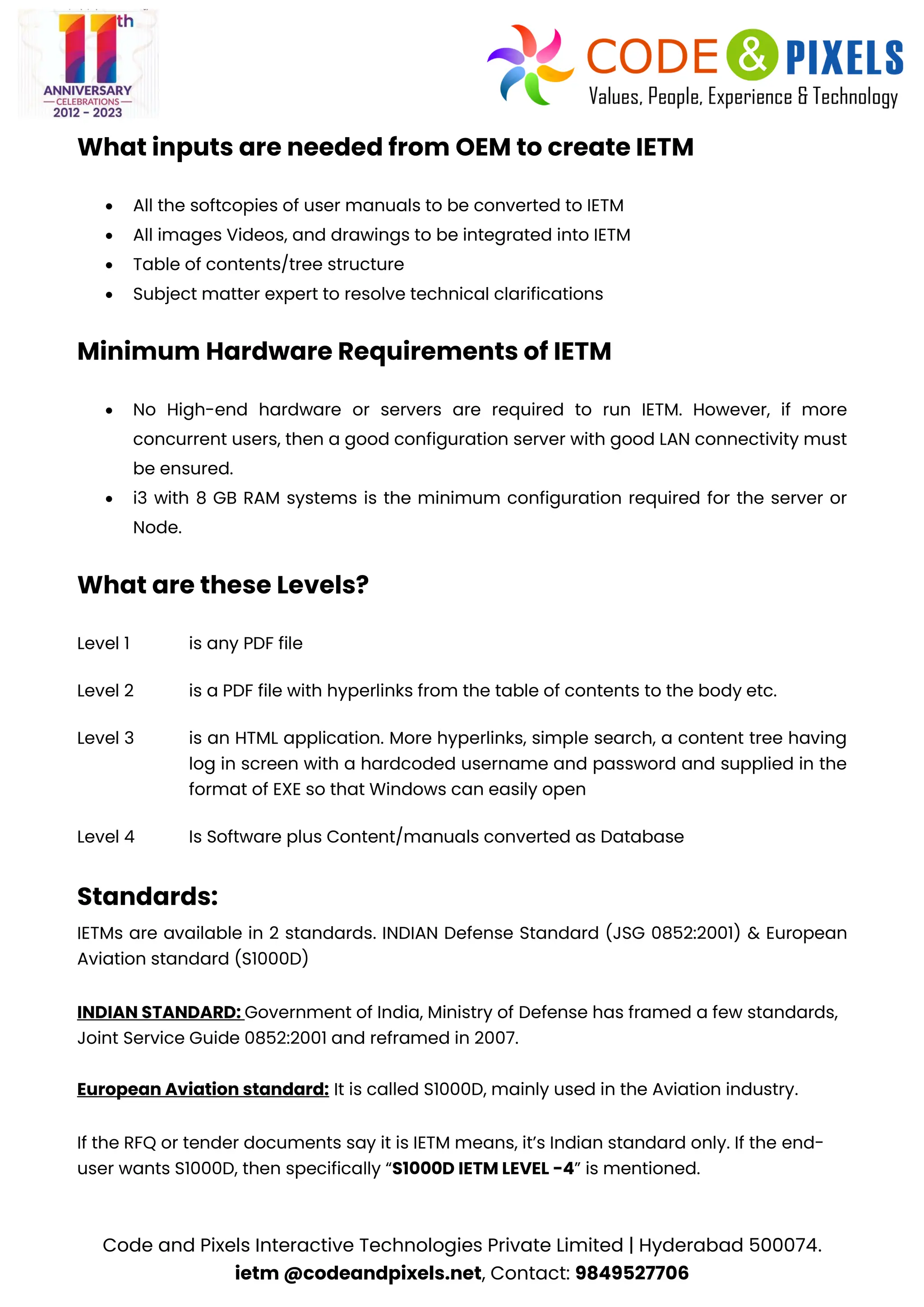 Interactive Electronic Technical Manual Services -Code and Pixels.pdf | Desktop Publishing ...