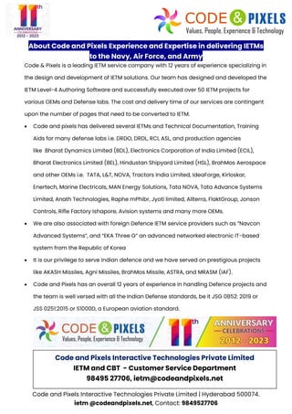 Interactive Electronic Technical Manual Services -Code and Pixels.pdf | Desktop Publishing ...