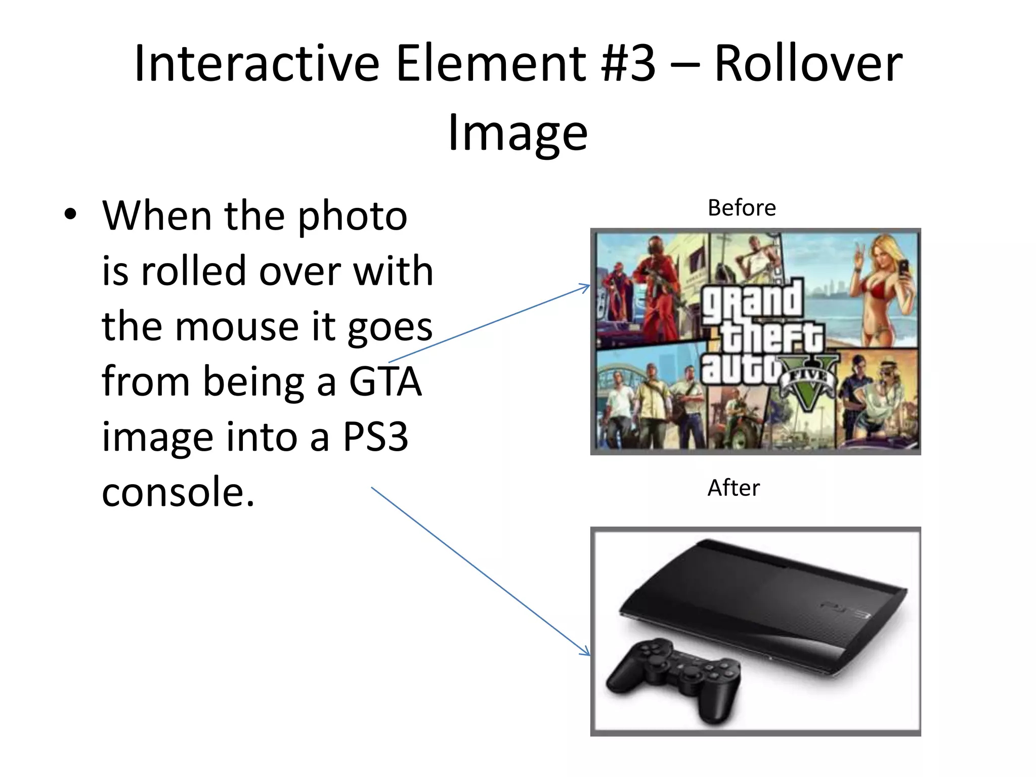 Interactive element evidence | PPT