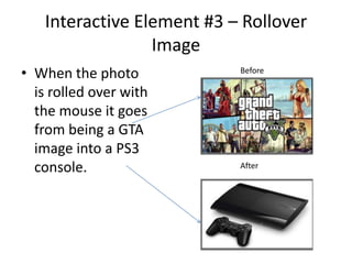 Interactive element evidence | PPT
