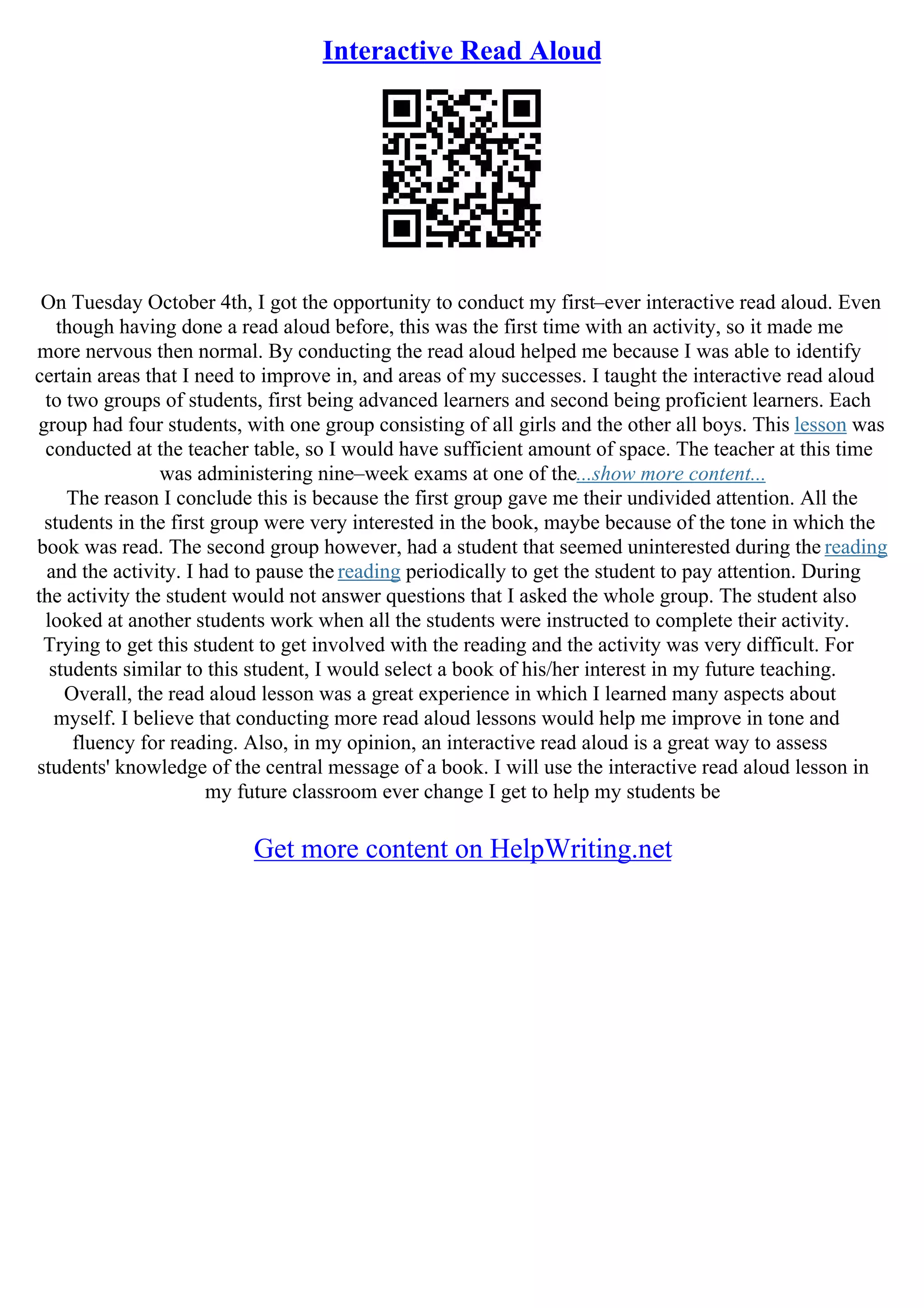 Interactive Essay | PDF