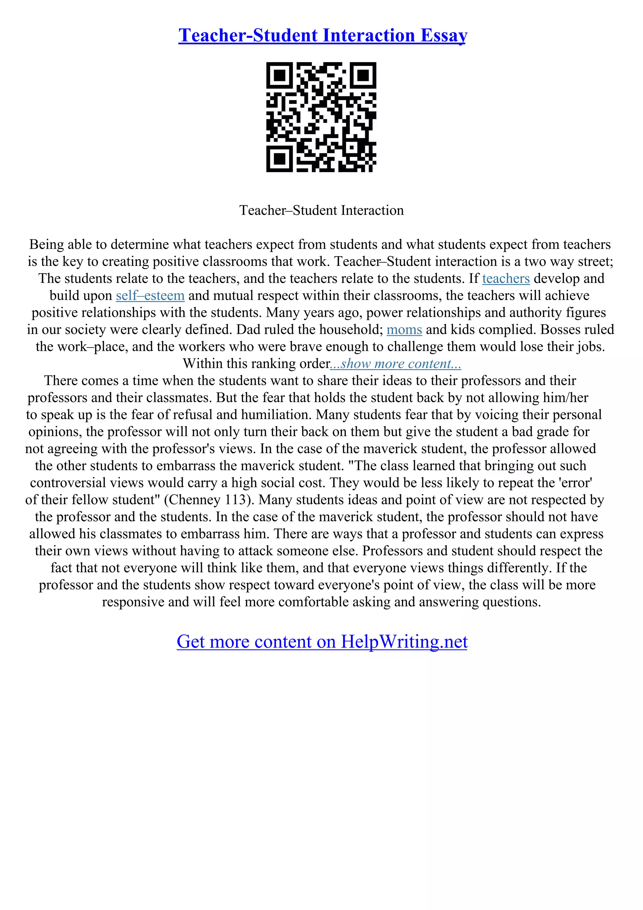 Interactive Essay | PDF