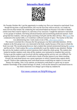 Interactive Essay | PDF