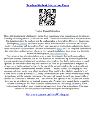 Interactive Essay | PDF