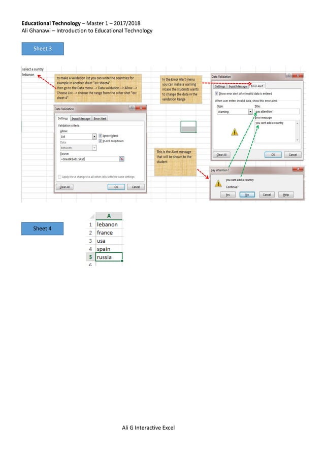 Interactive excel | PDF