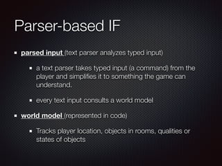 Interactive Fiction | PDF