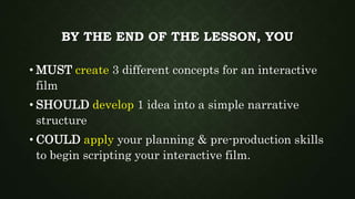 Interactive film project launch | PPTX