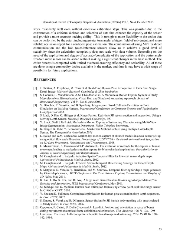 Interactive Full-Body Motion Capture Using Infrared Sensor Network | PDF