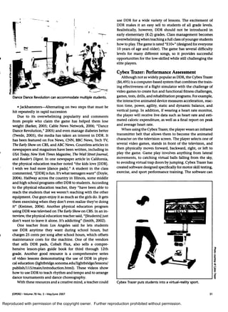 Interactive games encouraging activity | PDF