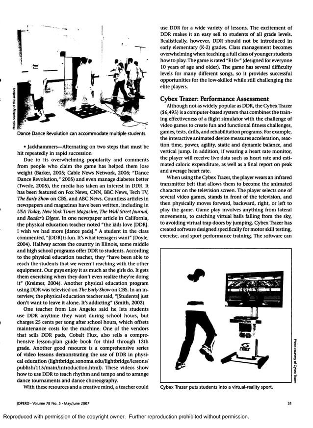 Interactive games encouraging activity | PDF