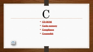 Interactive glossary | PPTX