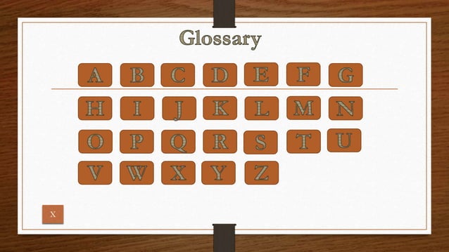 Interactive glossary | PPT