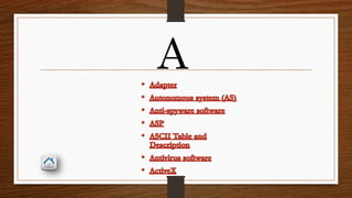 Interactive glossary | PPTX