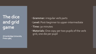 Interactive grammar games and reading exercises | PPTX
