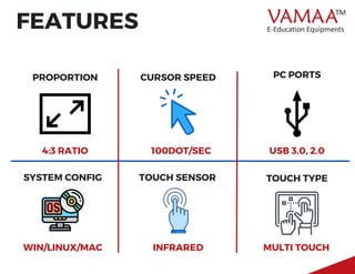Interactive Infrared Whiteboard | VAMAA | Leading Smart Whiteboard ...