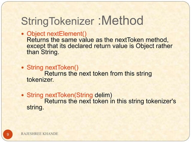 Dr. Rajeshree Khande - Java Interactive input | PPT