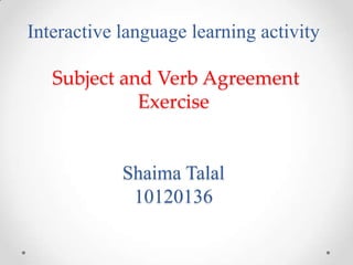 Interactive language learning activity | PPT