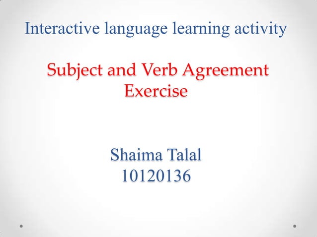 Interactive language learning activity | PPT