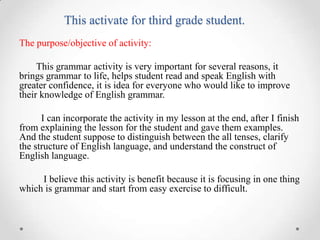 Interactive language learning activity | PPT