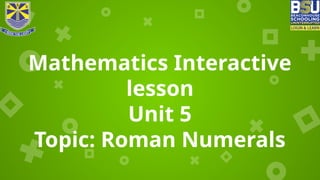 All about Roman Numerals for Grade 3.pptx
