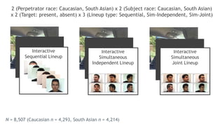 Interactive lineups can improve eyewitness performance | PPT