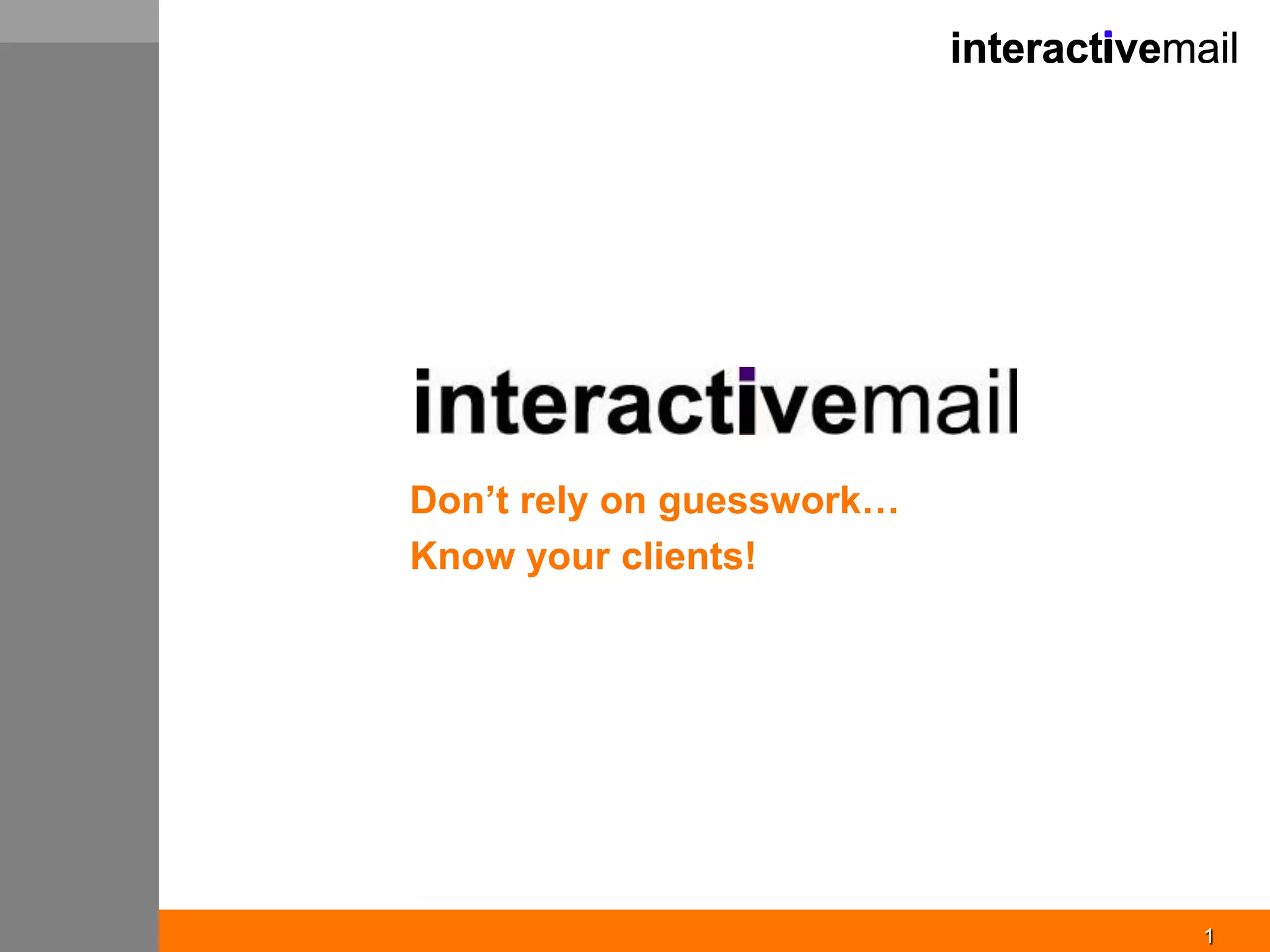 Interactive Direct Mail | PPT