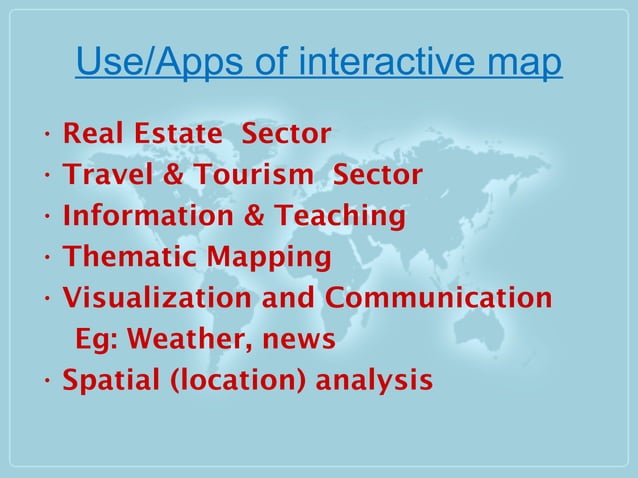 Interactive map | PPT