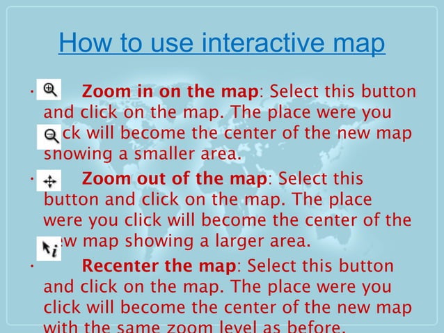 Interactive map | PPT