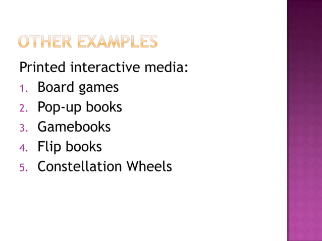 Interactive media | PPTX