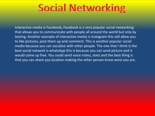 Interactive media | PPTX