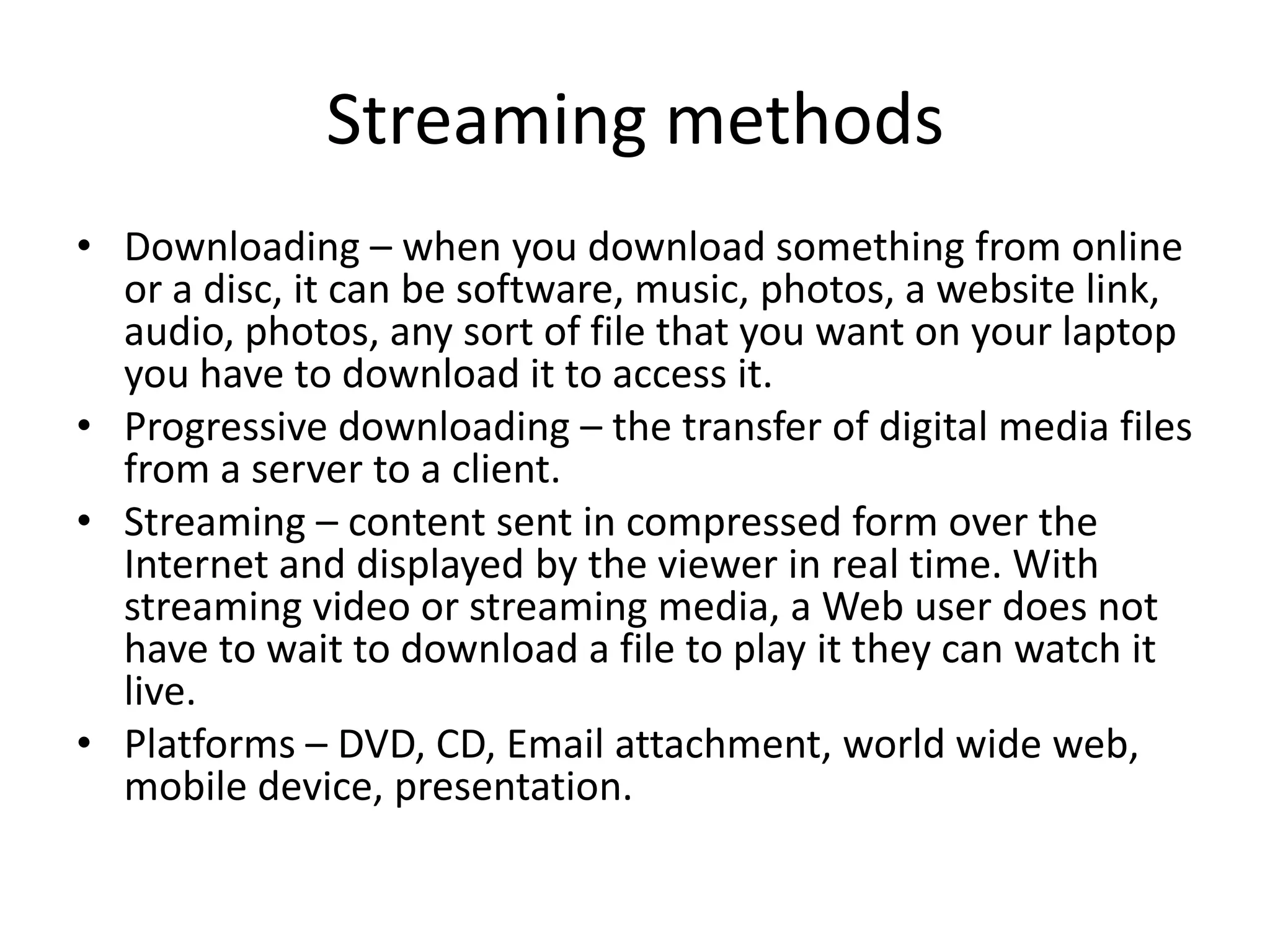 Interactive media applications | PPTX