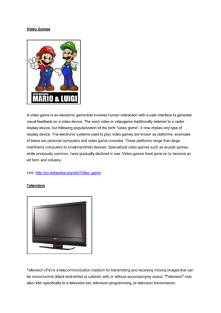 Interactive Media Products | DOCX