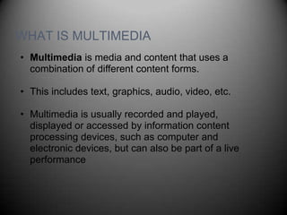 Interactive multimedia technology | PPT