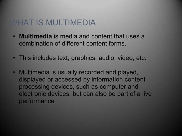 Interactive multimedia technology | PPT