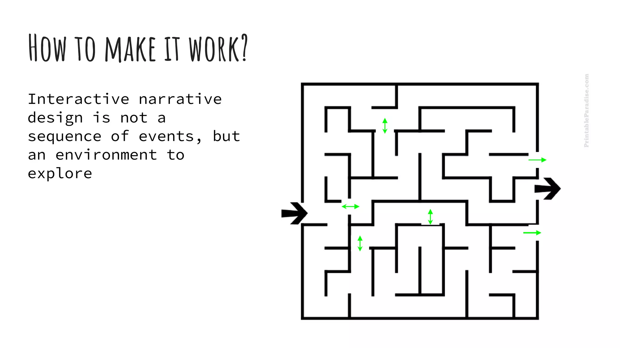 Interactive narrative design primer | PPT