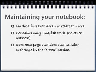 English Notebook | PPT