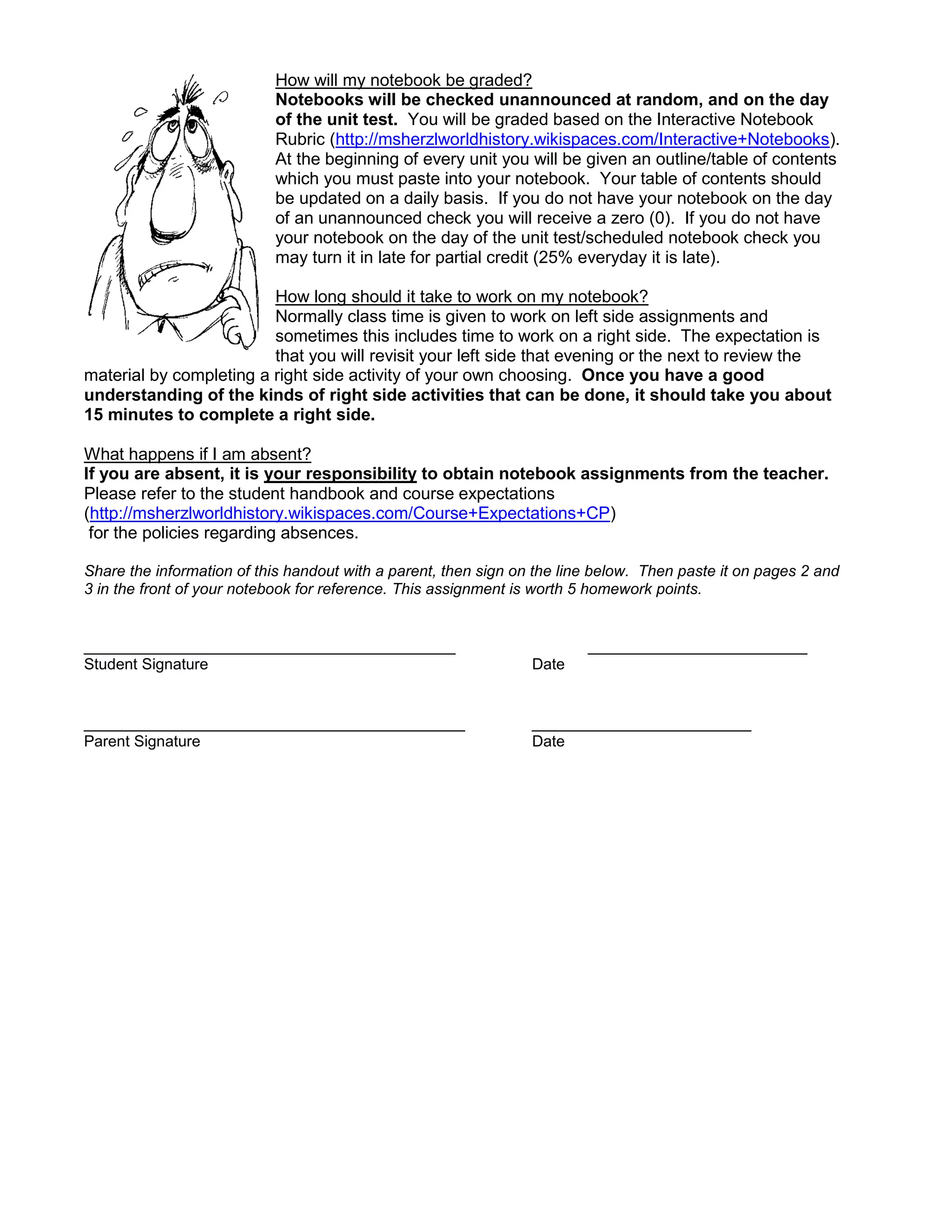 Interactive notebook guidelines | DOCX