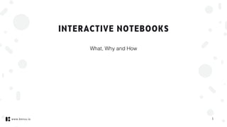 Interactive notebooks | PPT
