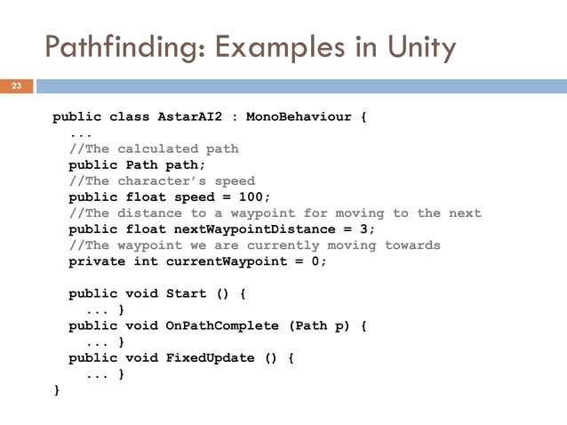 Pathfinding - Part 2: Examples in Unity | PDF