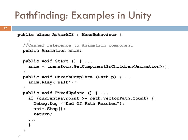 Pathfinding - Part 2: Examples in Unity | PDF