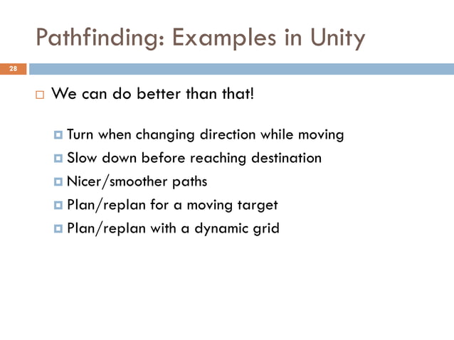 Pathfinding - Part 2: Examples in Unity | PDF