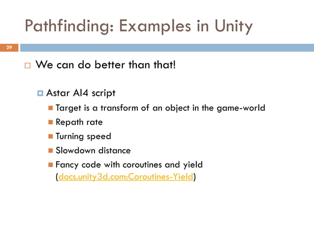 Pathfinding - Part 2: Examples in Unity | PDF