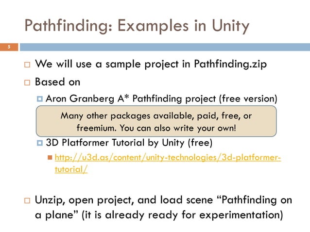 Pathfinding - Part 2: Examples in Unity | PDF