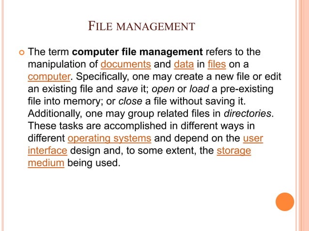 Interactive os | PPTX | Operating Systems | Computer Software and ...