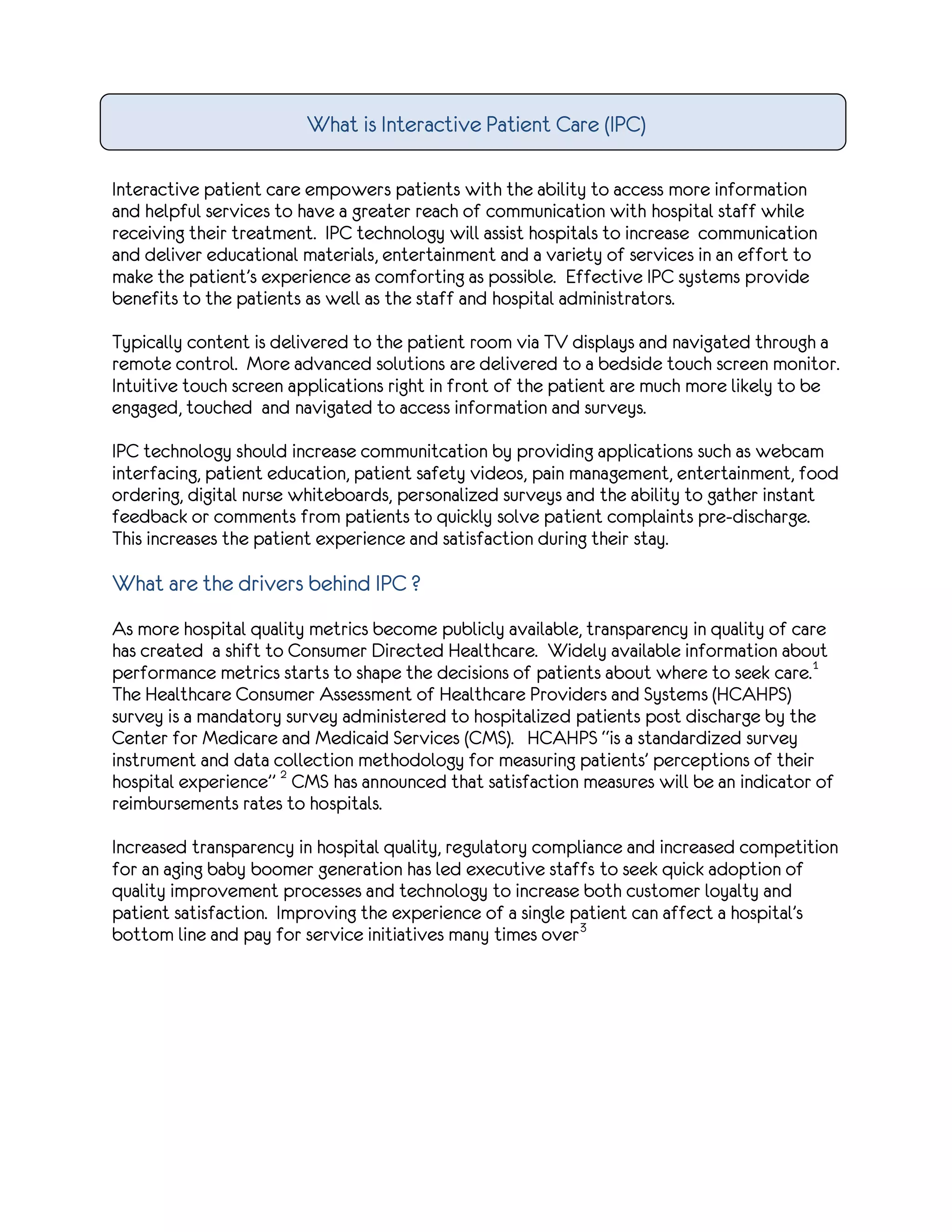 Interactive Patient Care White Paper | PDF | Health Insurance | Insurance